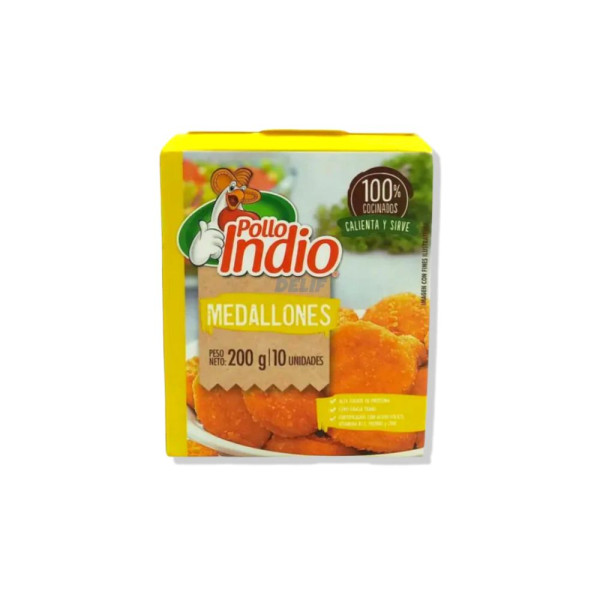 Medallones Pollo Indio Caja 200g 10 Un | Mercandu